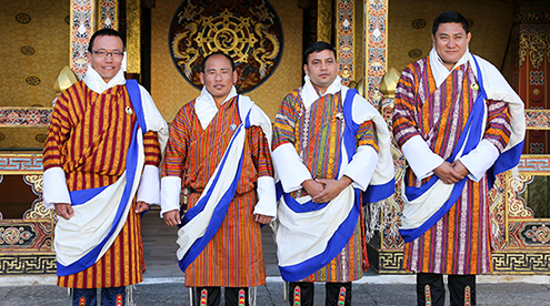 His Majesty grants Dhar and Kabney to four Thrompons - BBS | BBS