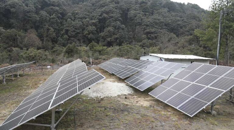 Aja ney receives power supply through solar power plant | The Bhutan Live