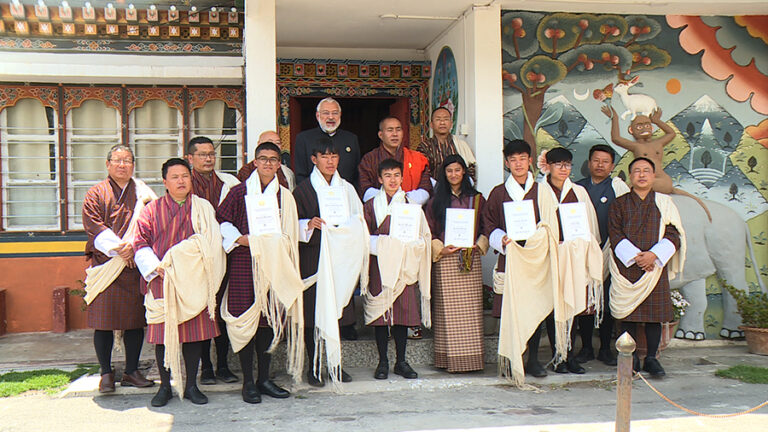 Six students receive "His Royal Highness Gyalsey Annual Mathematics ...
