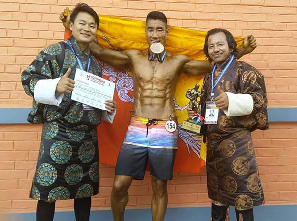 Tashi Tshokey wins bronze in 12th South Asian Bodybuilding Championship ...