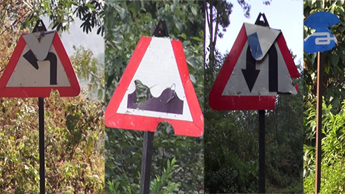 Signposts vandalized along Phuentshogling-Samtse internal highway - BBSCL