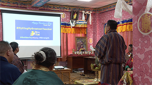 VTOB celebrates teachers' day honouring the leadership of His Majesty ...