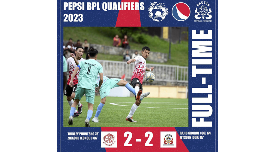 Namlha FC 2-2 BFF Academy - Pepsi Bhutan Premier League Qualifiers - BBSCL