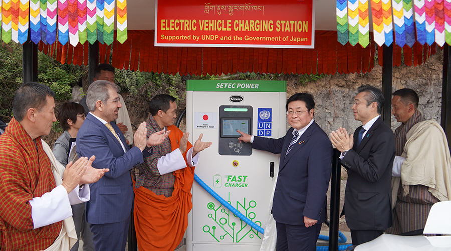 Country to have 16 more electric vehicle charging machines - BBSCL