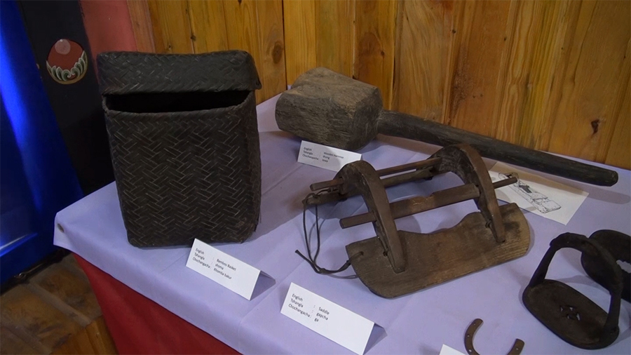 Traditional household items and farming tools on display in Bartsham ...