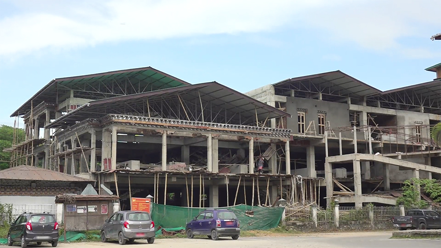 Samdrup Jongkhar's three-storey vegetable market nears completion - BBSCL