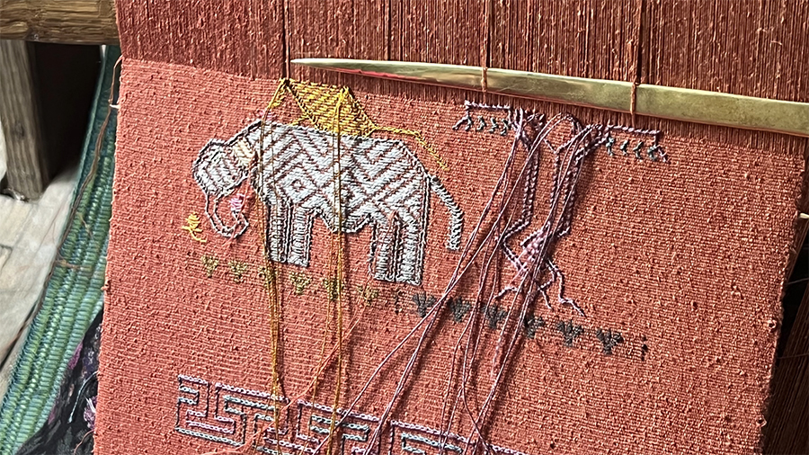 Bhutanese weavers and designers create wildlife-inspired textiles - BBSCL