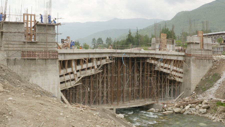 Kawang Gewog awaits completion of double lane bridge at Pangrizampa - BBSCL